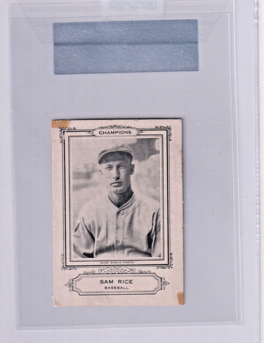 1926 Spalding Champions #33 Sam Rice Washington Ebay Authenticated ...