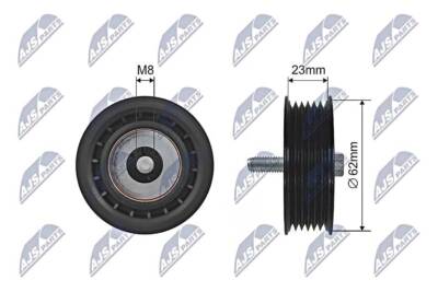 V-Belt Deflection Guide Pulley For MERCEDES W203 R-Class 04-16 ...