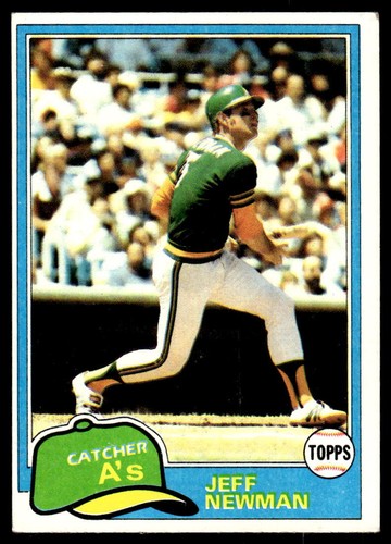 1981 Topps Jeff Newman #587 Oakland Athletics Baseball Card | eBay