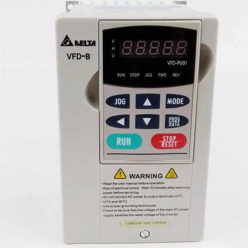 DELTA VFD-B Inverter Frequency converter 1.5kw 2HP 3 PHASE 220V 400HZ ...