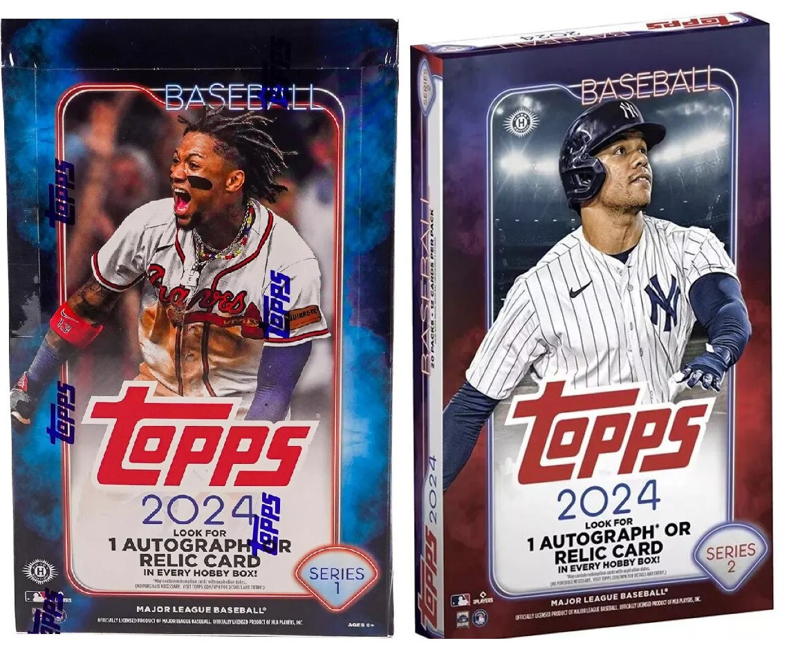 2024 Topps Baseball Series 1 & Series 2 Hobby Box Factory Sealed Combo ...