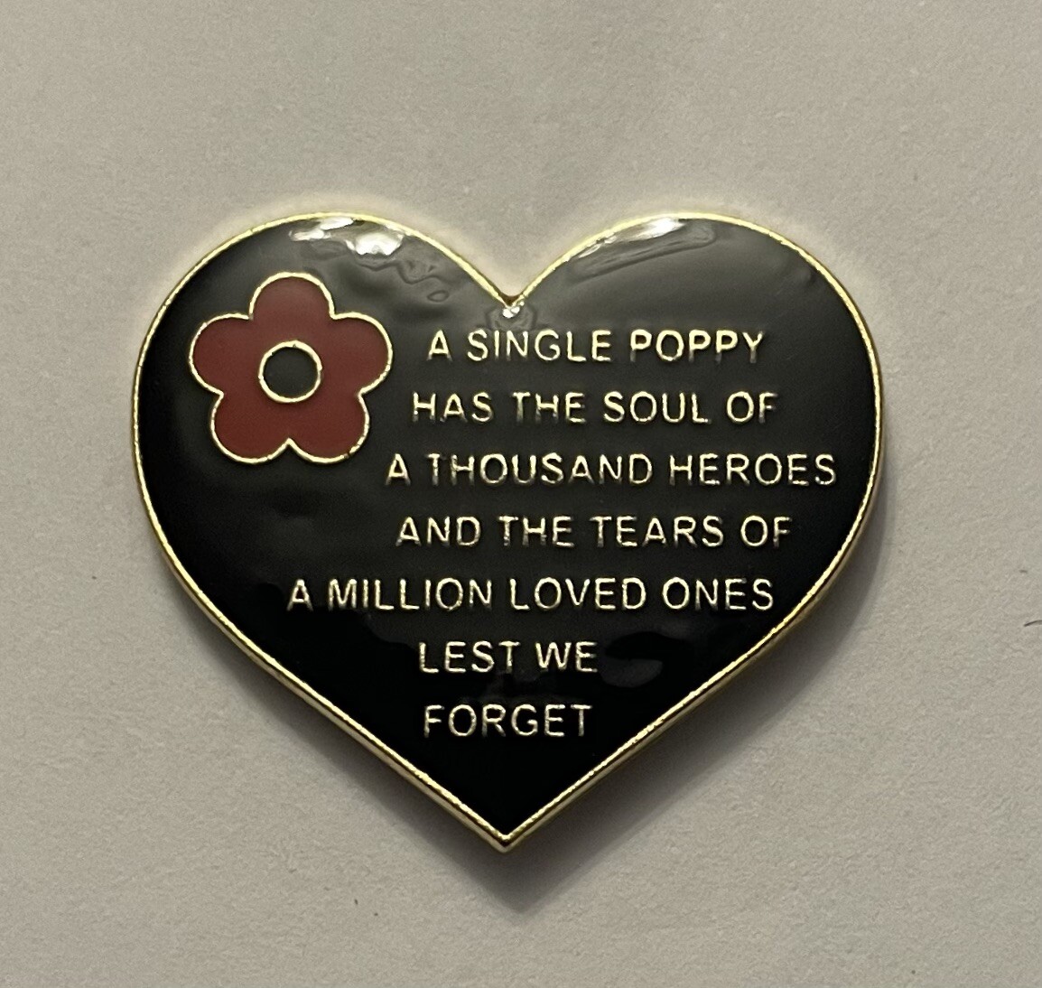 A SinglePoppy Remembrance Pin Badge | eBay UK