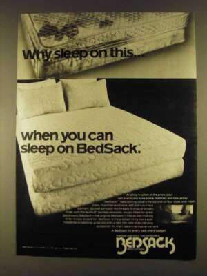 1980 Bedsack Bedclothing Ad - Why Sleep On This | eBay