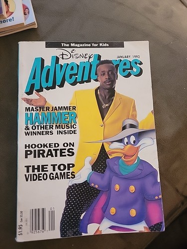 Disney Adventures Magazine January 1992 Master Jammer MC Hammer, No ...