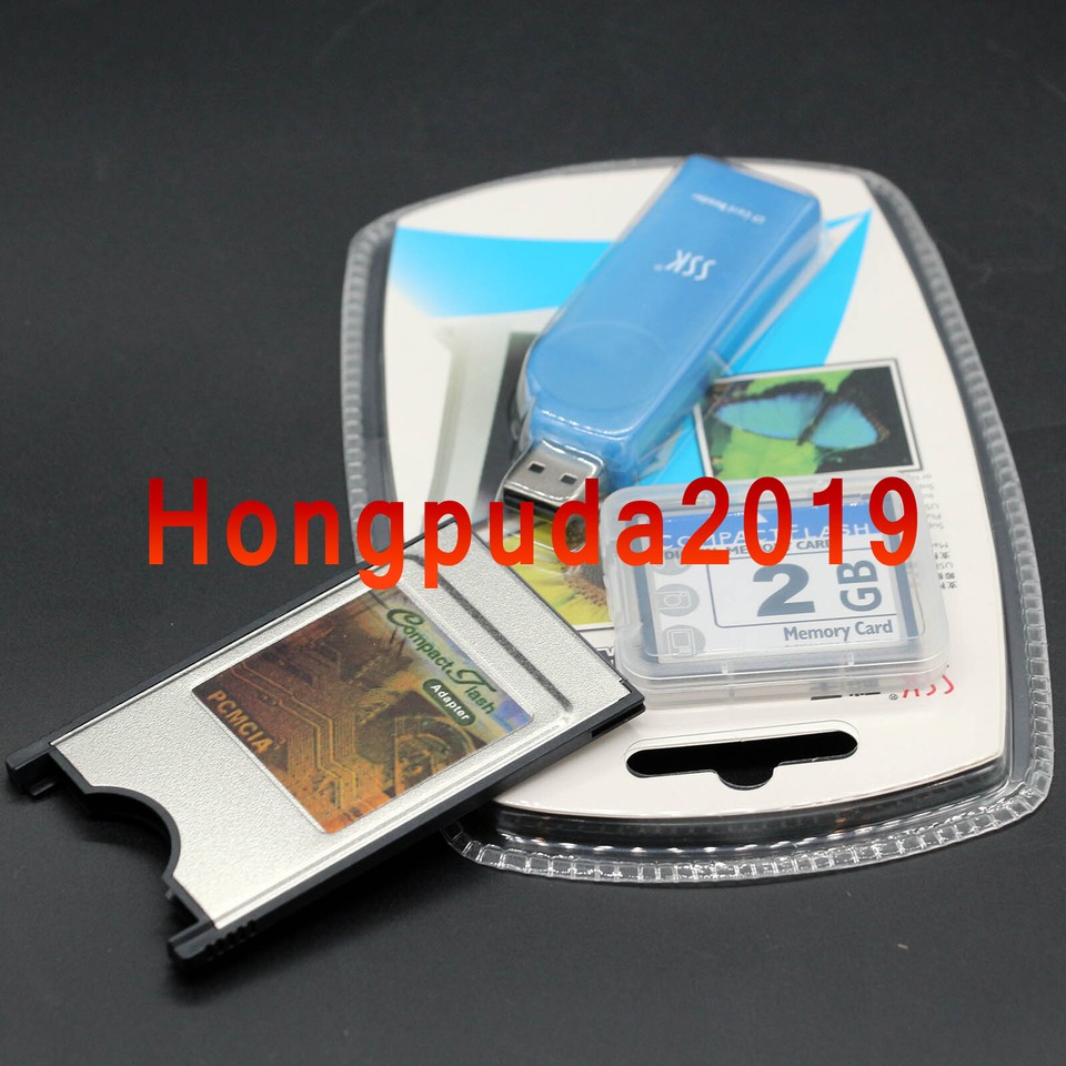 CNC 2GB CF Compact Flash card+CF-PCMCIA Adapter+SSK USB2.0 reader FANUC ...