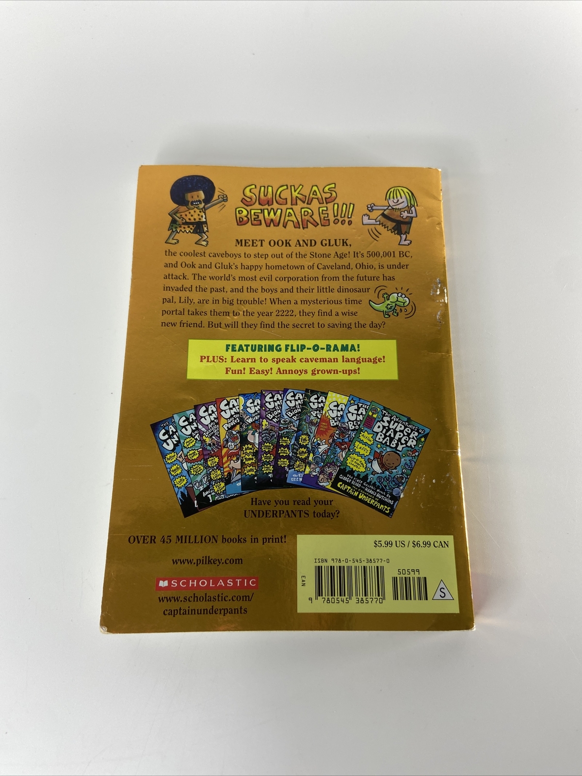 Captain Underpants The Adventures of Ook and Gluk Kung-Fu Cavemen Dav ...