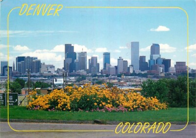 Postcard Scenic View of Denver's Skyline Colorado, CO | eBay