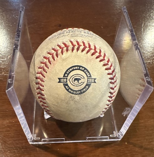 Chicago Cubs 100 Years Century Logo Baseball Game Used! | eBay