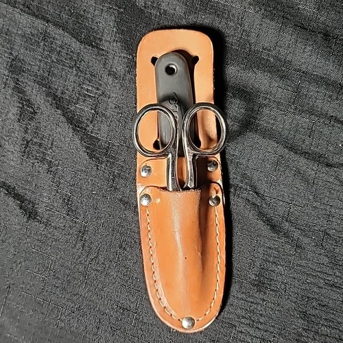 Klein 5187 Leather Tool Pouch 44200 Splicer Knife & 2100-7 Electrician ...