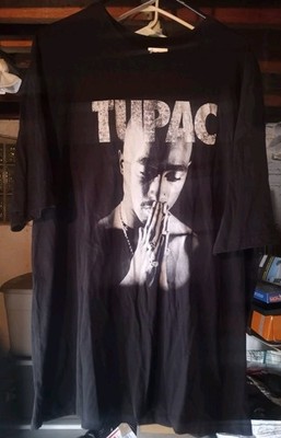 2Pac (Tupac) Hip-Hop Rap Graphic Black Short Sleeve Shirt Men's Size ...