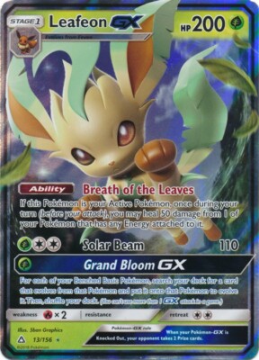 Leafeon GX 13/156 Ultra Rare SM - Ultra Prism | eBay