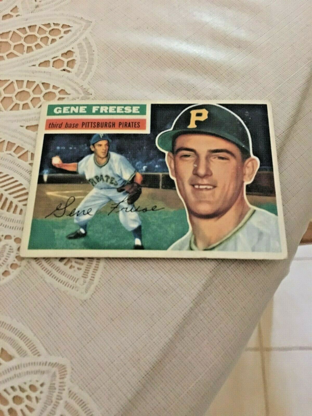 VINTAGE 1956 TOPPS GENE FREESE #46 VG-EX OLD PITTSBURGH PIRATES | eBay