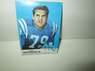 LOU MICHAELS 1969 VINTAGE CARD Topps #118 Kentucky Baltimore Colts VG+ ...