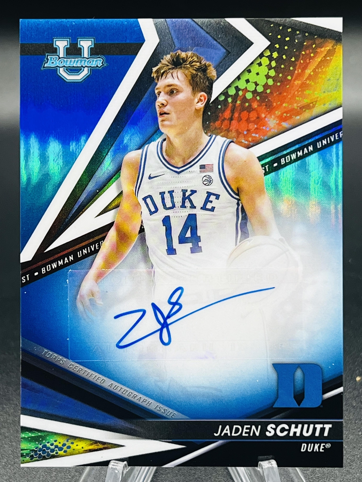 2022-23 Bowman U Best Jaden Schutt Blue Refractor /150 SP RC Rookie ...