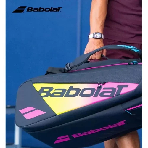 Tennis Bag Babolat RH6 Pure Aero Rafa Blue Yellow Pink 751220 200732 ...