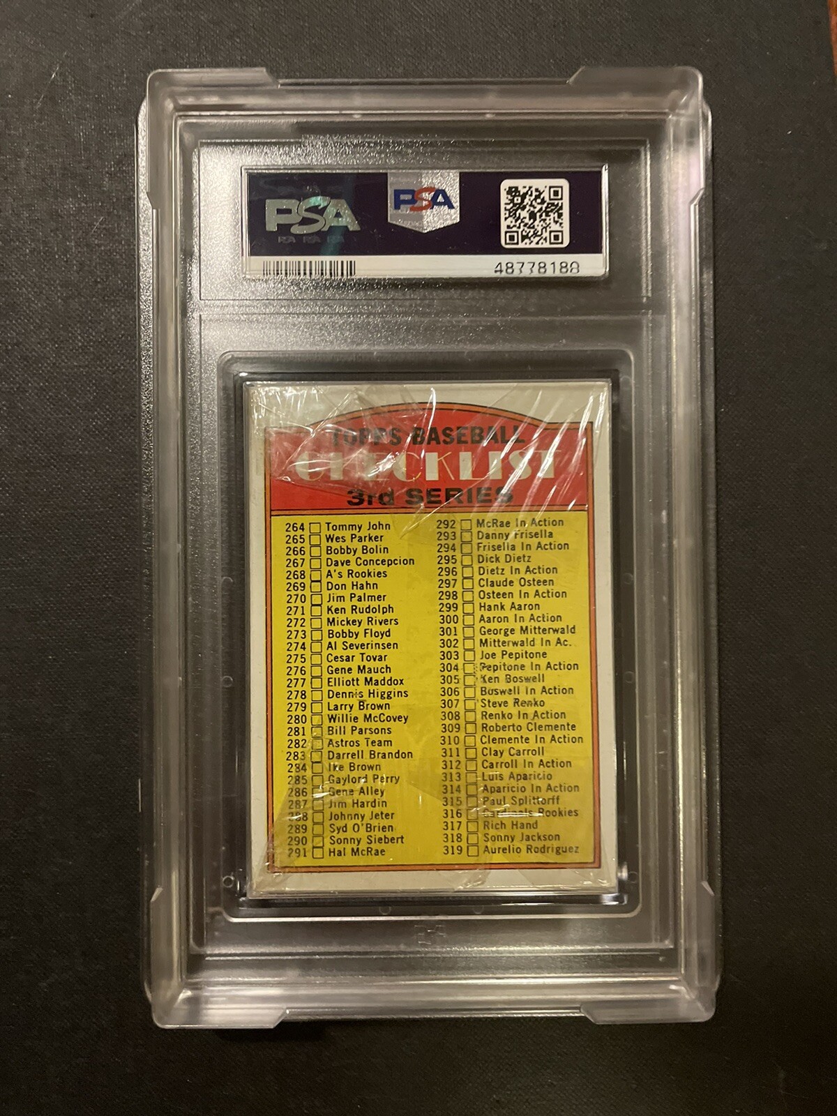 1972 Topps Baseball Unopened Cello Pack PSA 7 M1220 | eBay