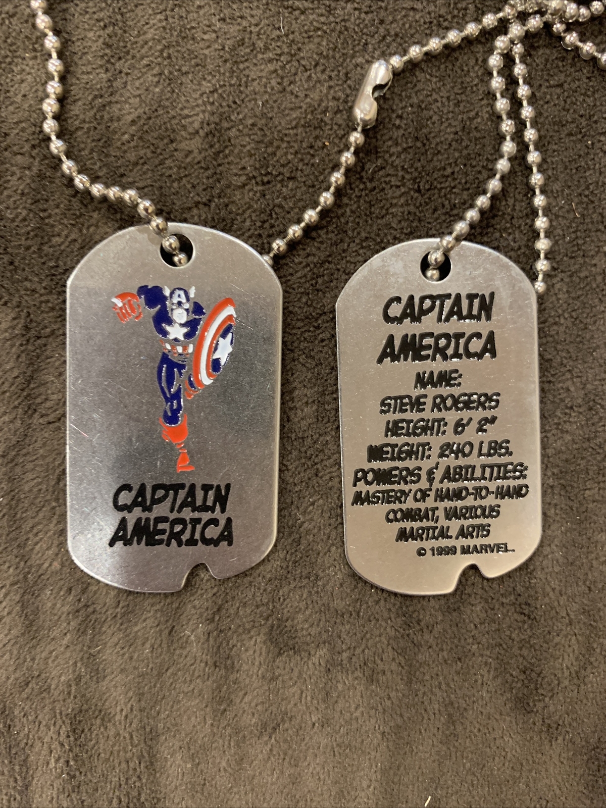 Rare vintage 99 captain America dog tags | eBay