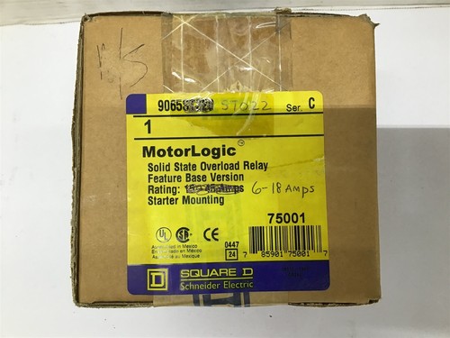 Square D 9065STO22 MotorLogic Solid State Overload Relay | eBay