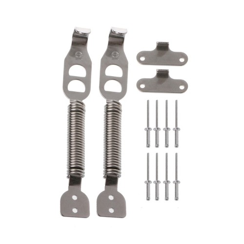 2x Car Tunning Boot Bonnet Springs Clips Pin Hood Lock Panel Race Rally ...