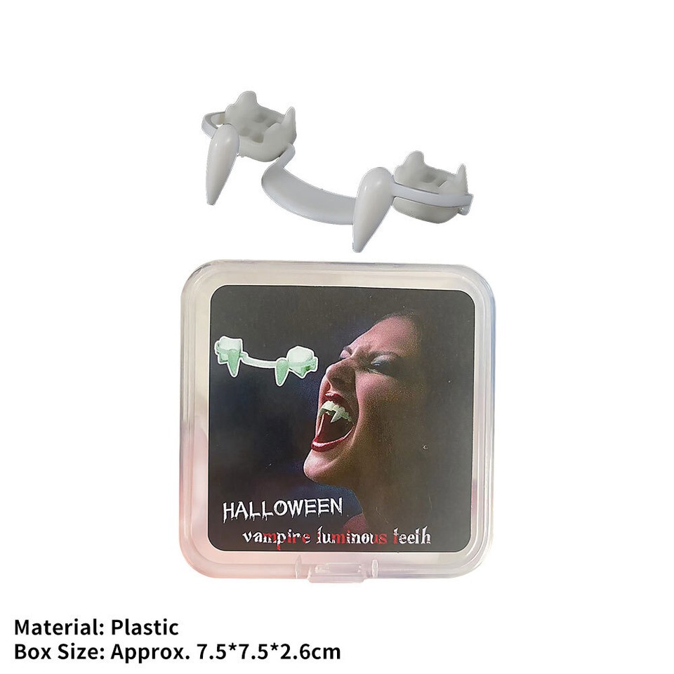 Vampire Fangs Halloween Cosplay Makeup Zombie Teeth Horrific Tooth RK ...