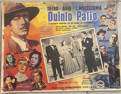 EMILIO TUERO- EMILIA GUIU “ QUINTO PATIO” 1950 ORIGINAL MEXICAN LOBBY ...