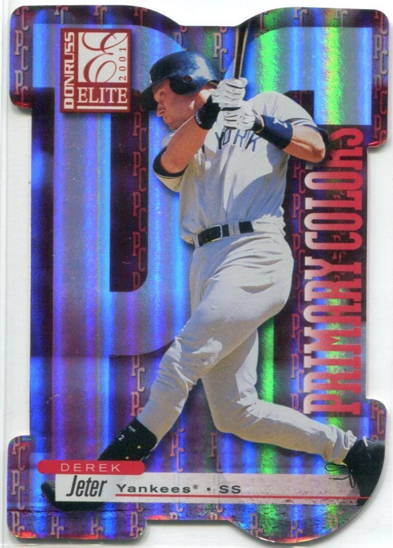 2001 Donruss Elite - Primary Colors Derek Jeter #PC-5 Red Die-Cut /25 ...