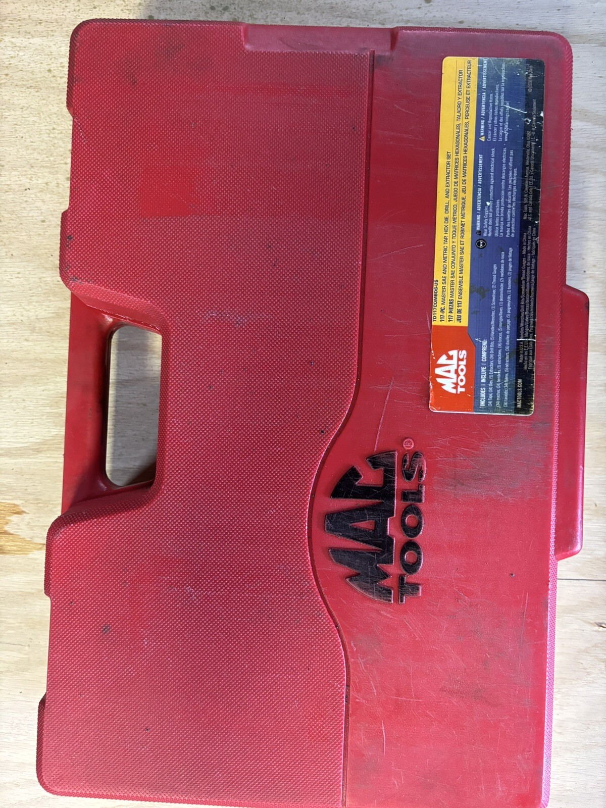 Mac Tools 117-PC TD117COMBOS Tap and Die Drill Extractor Super Set ...