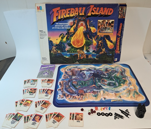 Fireball Island Table Top Board Game Vintage 1986 Milton Bradley 100% ...