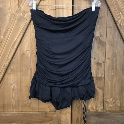 COCO RAVE BLACK Swim Suit - Size XL 38 C Cup - Ruffle Bottom | eBay
