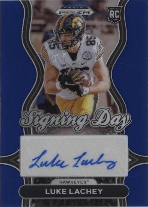 2025 Panini Prizm Draft Picks - Signing Day Luke Lachey #SD-LLY Blue ...