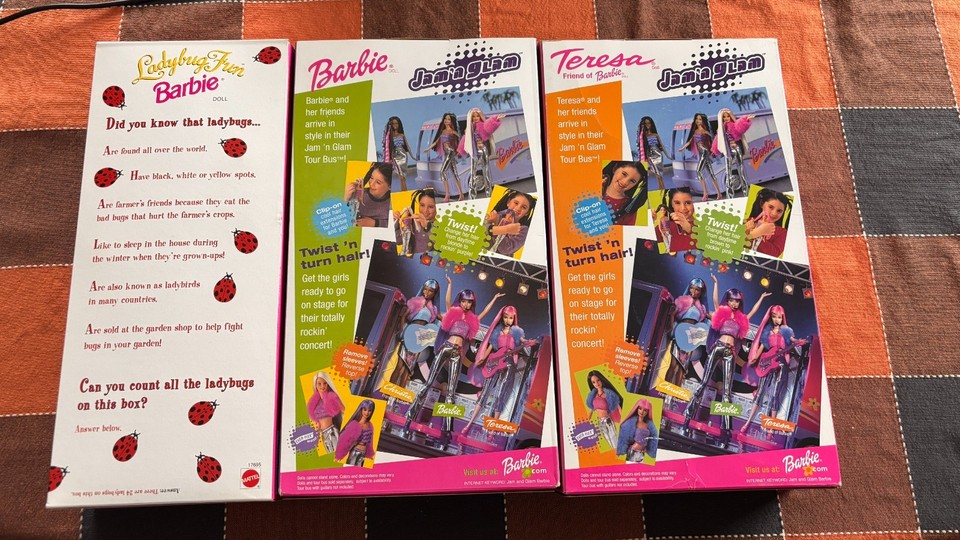 Jam N Glam Barbie Theresa Ladybug Lot NIB | eBay