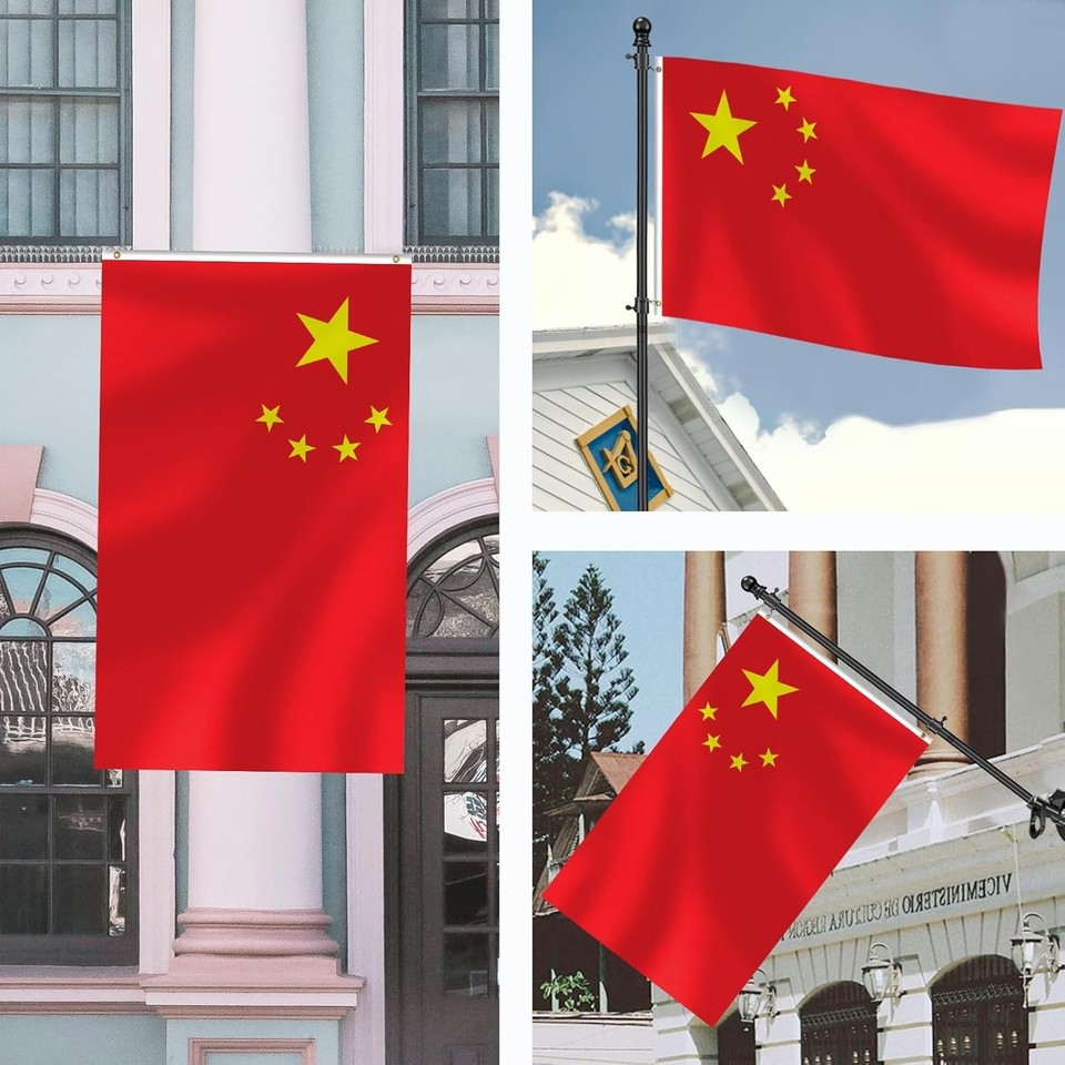 China Flag 3x5 FT Heavy Duty Chinese Flag Double Stitched Vivid Color ...