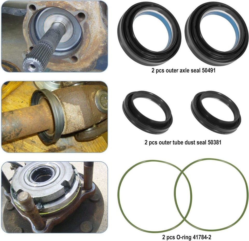 Axle Seal&Thrust Washer Kit Ford 1998-2004 Super Excursion F250 F350 ...