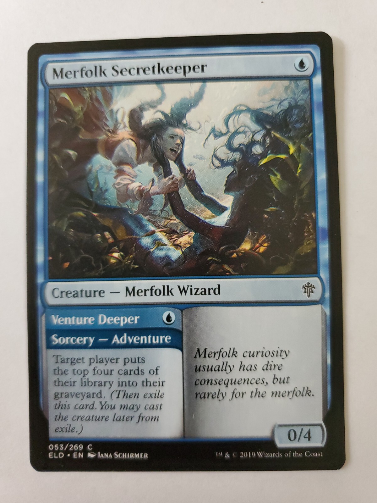 MTG Magic The Gathering Card Merfolk Secretkeeper Creature Merfolk ...