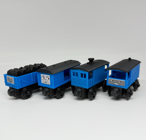 Wooden Railway Breakvan Caboose Cargo Train Custom Made Thomas ...