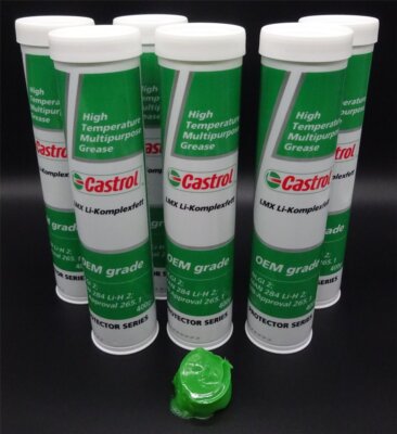 6x 400g Castrol LMX LI-Komplexfett Lebensdauerschmierung Radlagerfett ...