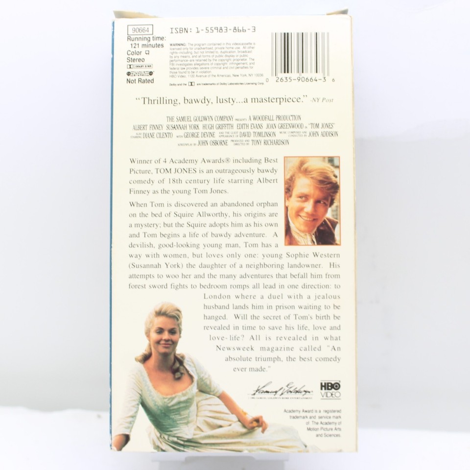 Tom Jones VHS 1992 Albert Finney 26359066436 | eBay