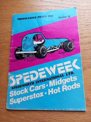 Spedweek Spedeworth Stock Cars, Midgets Superstox Hot Rods 1973 ...