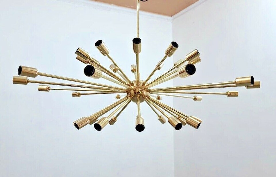 Mid Century Sputnik chandelier 36Arm Large starburst Beautiful Sputnik ...
