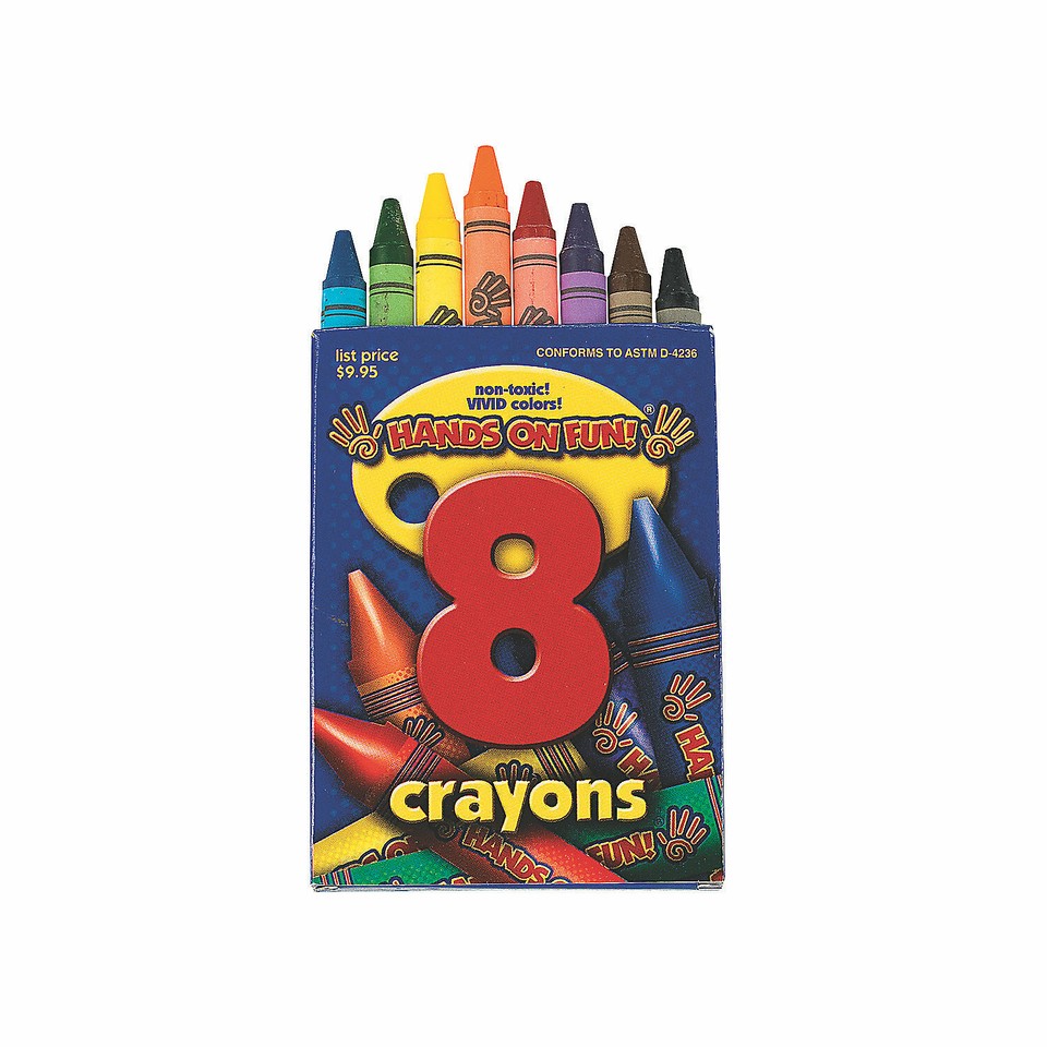8-Color Crayons, 12 Boxes, Basic Supplies, 12 Pieces | eBay