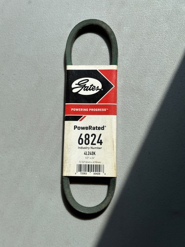 Gates 6824 PoweRated® Drive Belt 1/2" X 24" NOS | eBay