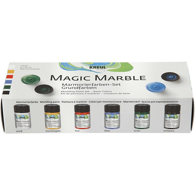 KREUL 73600 Magic Marble Paint Set Basic Colours 6 X 20 Ml for sale online | eBay