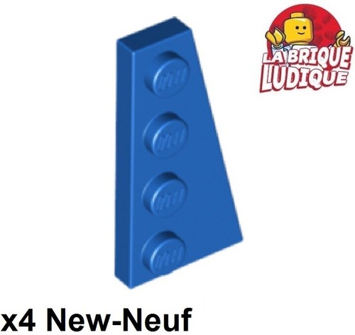 Lego 4X Wedge Plate 4X2 Right Blue 41769 New | eBay