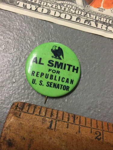 Vintage Al Smith For Republican U.S. Senator Political Button | eBay