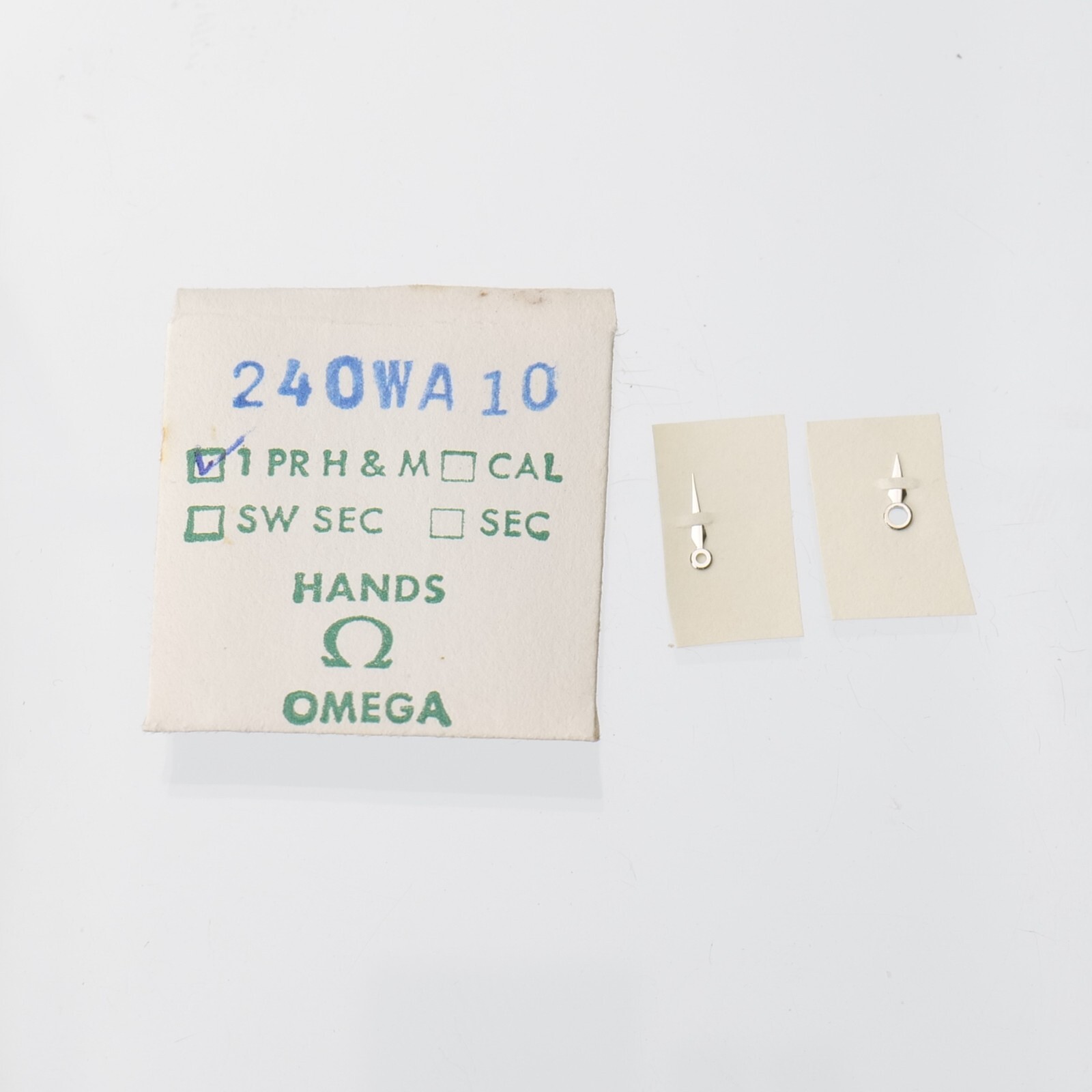 Genuine Omega Watch Hands Cal 240 Part #WA10 New Old Stock Watchmakers ...