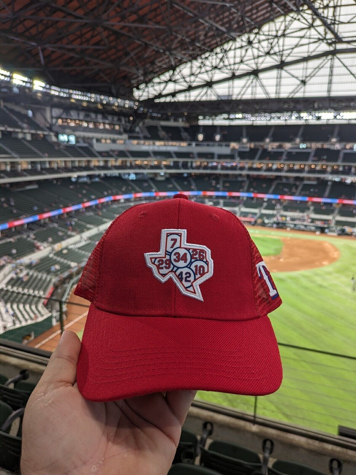 Texas Rangers Retired Numbers Cap SGA 7-14-23 Limited Edition Trucker ...