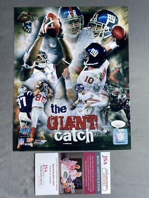 GIANTS- DAVID TYREE AUTOGRAPH SUPER BOWL XLII 8x10 PHOTO "THE CATCH ...