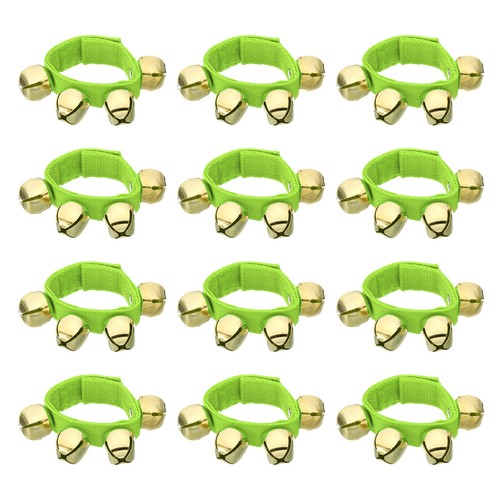 12pcs Wrist Bells, Jingle Bells Ankle Bells with 4 Golden Bells, Light ...