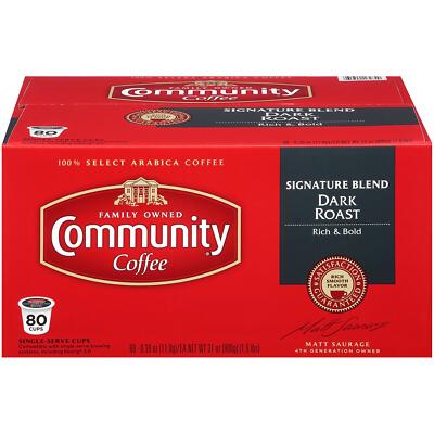Community Coffee Signature Blend 80 to 320 Count Keurig K cup Pods FREE ...