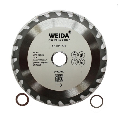 3x 210mm 24T Cutting Disc Circular TCT Wood Saw Blade 8-1/4¡± ATB 30/25 ...
